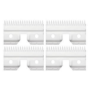 XCEL Ceramic Coarse Pet Replacement Cutter Blade Compatible with Fast-Feed, Andis, Oster A5, and Walh KM Series (4 Pack)