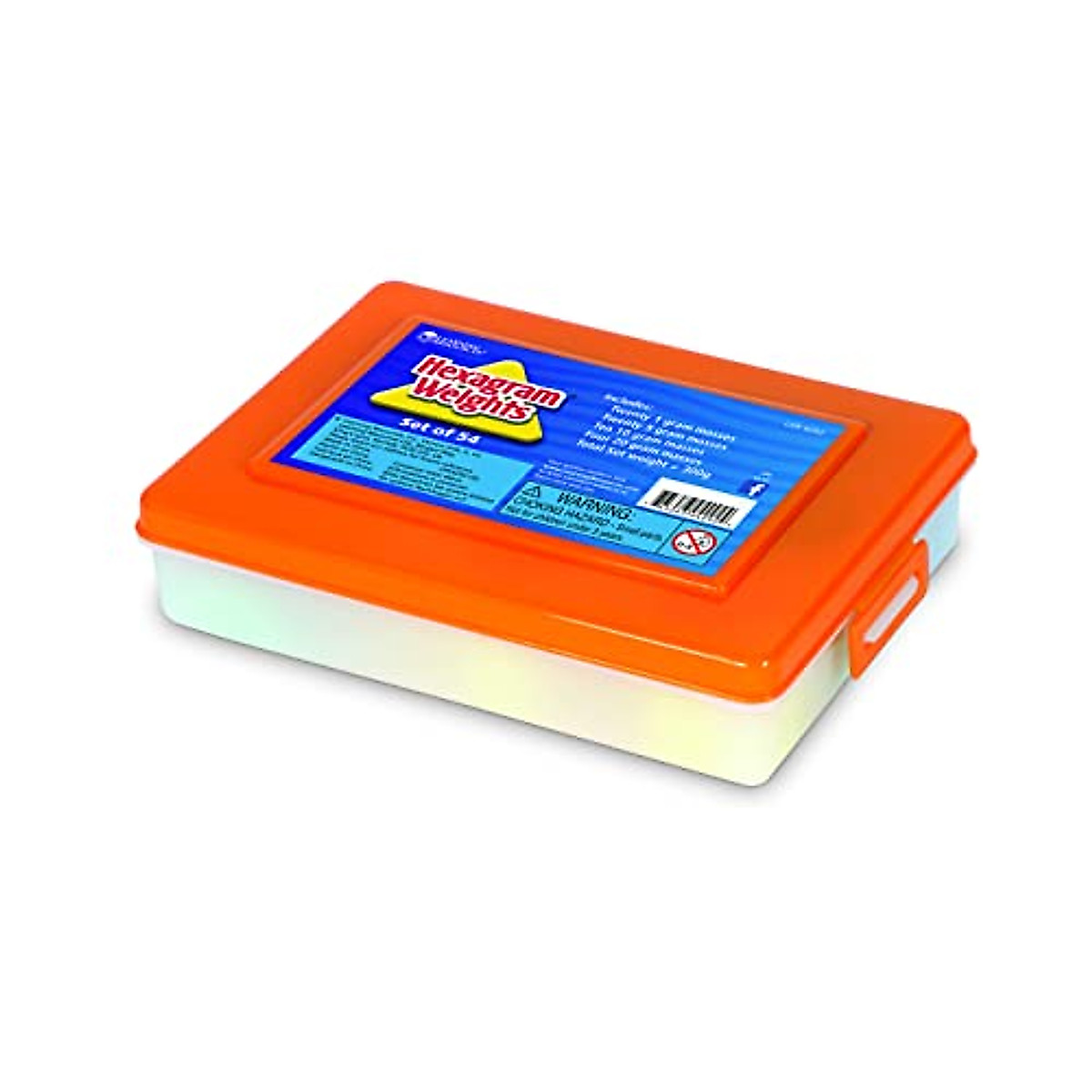 Learning Resources Hexagram Weights - Set of 54 Pieces, Ages 8+ Math Teacher Supplies, Math Learning Tools, Math Games for Kids