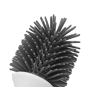 Toilet Brush, Toilet Bowl Brush and Holder with Long Handles Toilet Bowl Cleaners Wall Mounted Toilet Cleaning Supplies Bathroom Accessorie