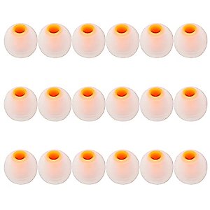 Earbud Tips Replacement Earbud Tips Earbud Replacement Ear Tips(Fit in Inner Hole 3.8-4.2mm in-Ear Headphones) 9 Pairs Large Size