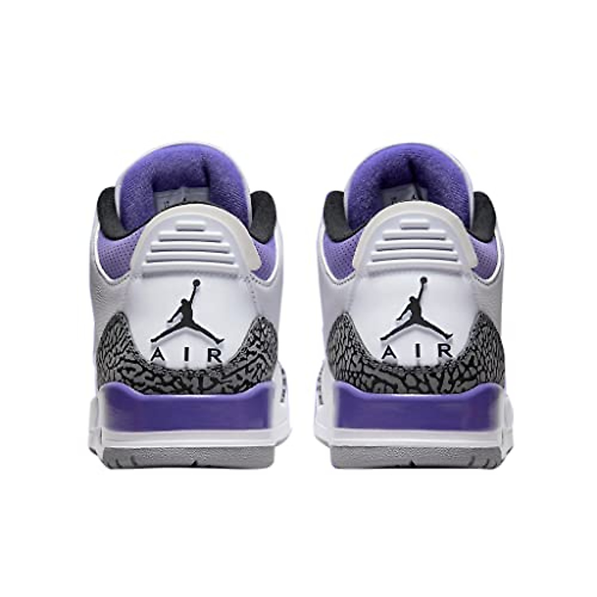 Nike Men's Air Jordan 3 Retro Basketball Shoes, White/Black-dark Iris-cement G, 10.5