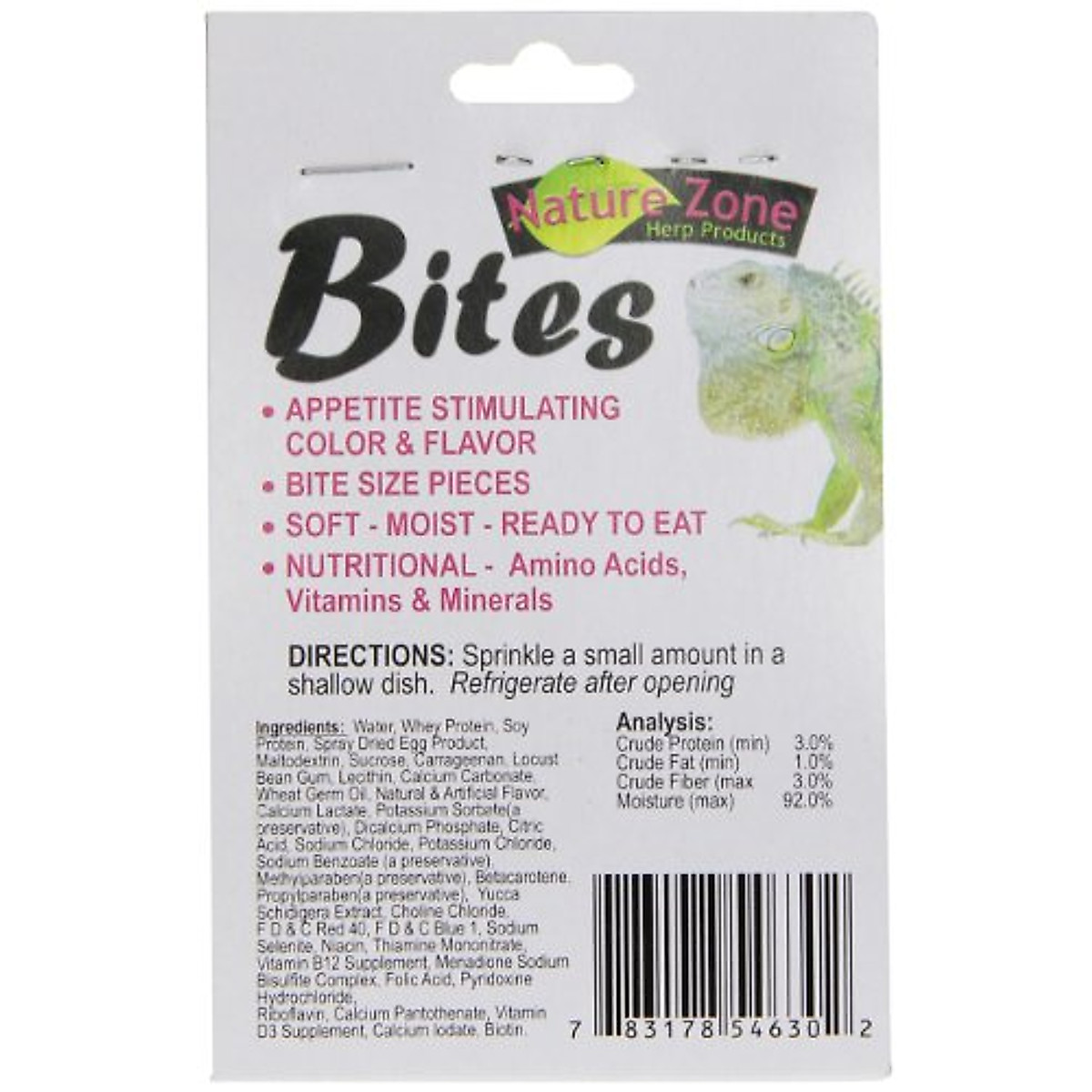 Nature Zone Snz54630 Iguana Bites Soft Moist Food, 2-Ounce