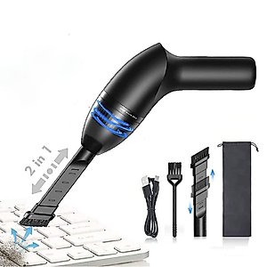 HONKYOB Keyboard Vacuum Cleaner Mini Vacuum Cleaner Rechargeable Cordless Vacuum Desk Vacuum Cleaner Computer Vacuum Cleaners with LED Light for Cleaning Dust,Hair,Crumbs,Car, Sewing Machine(H043)