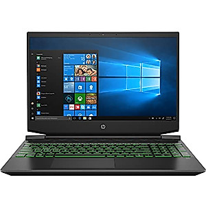HP Pavilion 15z 15.6" 144Hz FHD IPS Gaming Laptop (AMD Ryzen 5 5600H 6-Core, 8GB RAM, 500GB HDD, GTX 1650 4GB, Green Backlit KYB, WiFi 6, BT 5.2, RJ-45, Win 11 Pro) w/Hub