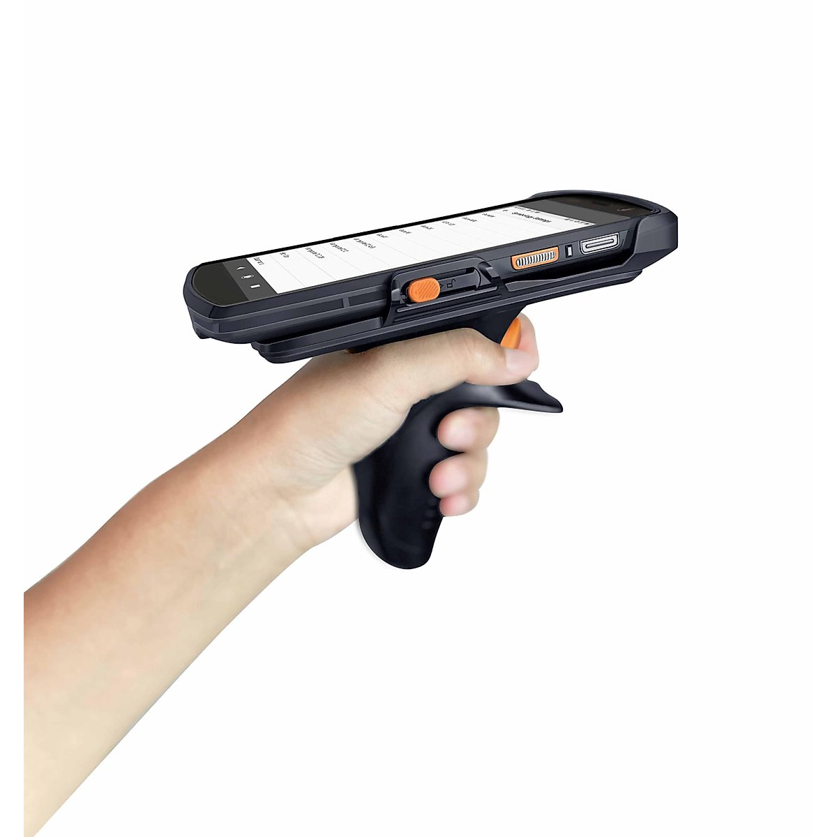 Rugged 4G LTE Android Barcode Scanner Pistol Grip Handheld Mobile Computer 5" Touch Screen with Honeywell N6603 1D 2D Code Reader WiFi GPS for Enterprise WMS