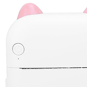 CCYLEZ Mini Printer, Mobile Thermal Printer High Resolution Inkless 800mAh Rechargeable Battery for Home for Journal (Pink)