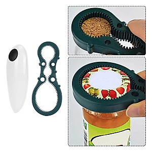 Can Opener, Electric Can Opener Portable ABS and Stainless Steel Manual Automatic Bottle Opener Kitchen Electric Can Opener for Home Kitchen Restaurant Tool/973