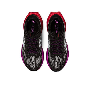 ASICS Women's NOVABLAST 3 Running Shoes, 8, Black/Soft Sky