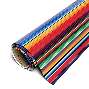 Siser EasyPatterns Plus Pre-Masked HTV 12" x 1yd Roll - Iron on Heat Transfer Vinyl (Serape)