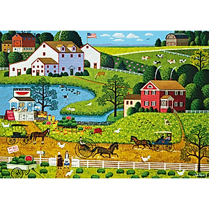 Buffalo Games - Charles Wysocki - Jolly Hill Farms - 300 Large Piece Jigsaw Puzzle