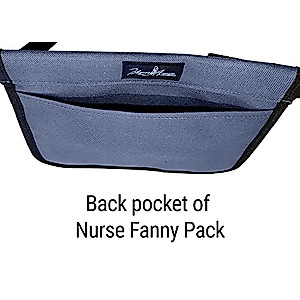 Nurse Fanny Pack with Stethoscope Holder – Medical Waist Bag Ideal for Nurses and Medical Care Workers – Premium Medical Fanny Pack for Nurses - Nurse Gift for Women-Dark Grey