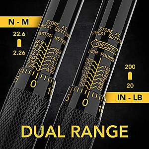 LEXIVON Inch Pound Torque Wrench 1/4-Inch Drive | 20~200 in-lb/2.26~22.6 Nm (LX-181)