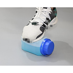 WellieSTR 5pcs Plastic Lab Chemical Reagent Bottles, 500ml/17oz Wide Mouth Liquid/Solid Square Sample Storage Container Sealing Bottles with Anti-Theft Cap - Translucent