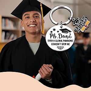 PhD Gifts for Women Graduation Keychain Gifts for Him Her PhD Graduation Gifts for Senior Graduate Student Funny Graduation Gifts for Women Men Son Daughter Doctor of Philosophy Nursing Grad Gift