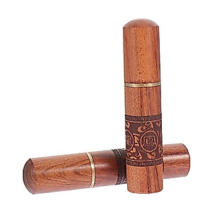 Wooden Needle Case Needle Tubes: Wood Sewing Needles Holder Container Storage Case 2pcs Toothpick Storage Box for Sewing Supplies Storage