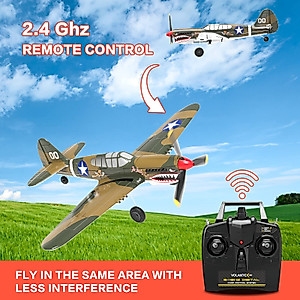 Losbenco RC Plane 4 Channel Remote Control Airplane, Ready to Fly RC Airplane with Xpilot Stabilization System and One Key Aerobatic for Beginners Adult