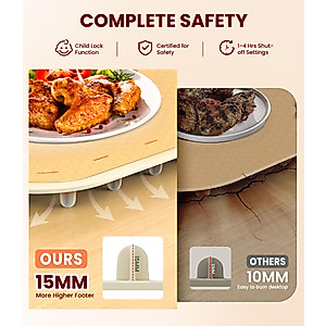 Food Warming Mat for Buffet, VEPOKA Electric Warming Tray to Keep Food Warm at Party, Silicone Heating Mat with 7 Temperature Levels& Auto Shut-Off, Food Warmers for Parties, Gatherings, Everyday Use