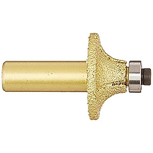 Toolocity RBQL044610 3/8-Inch Radius Brazed Router Bit 1/2-Inch Shank with Bearing