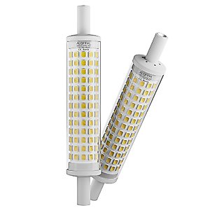 R7S 118mm LED Bulb 15W, Dimmable J Type Double Ended Flood Light (150W Halogen T3 Replacement), 120V, 1700 lumens, Wall Security Floor Standing Lamp for Work and Home, Pack of 2 (4000K Natural White)