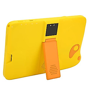 HD Tablet, 4GB 32GB Kids Tablet 2.4G 5G WiFi US Plug 100-240V 8 Core for Reading for 10.0 (Yellow)
