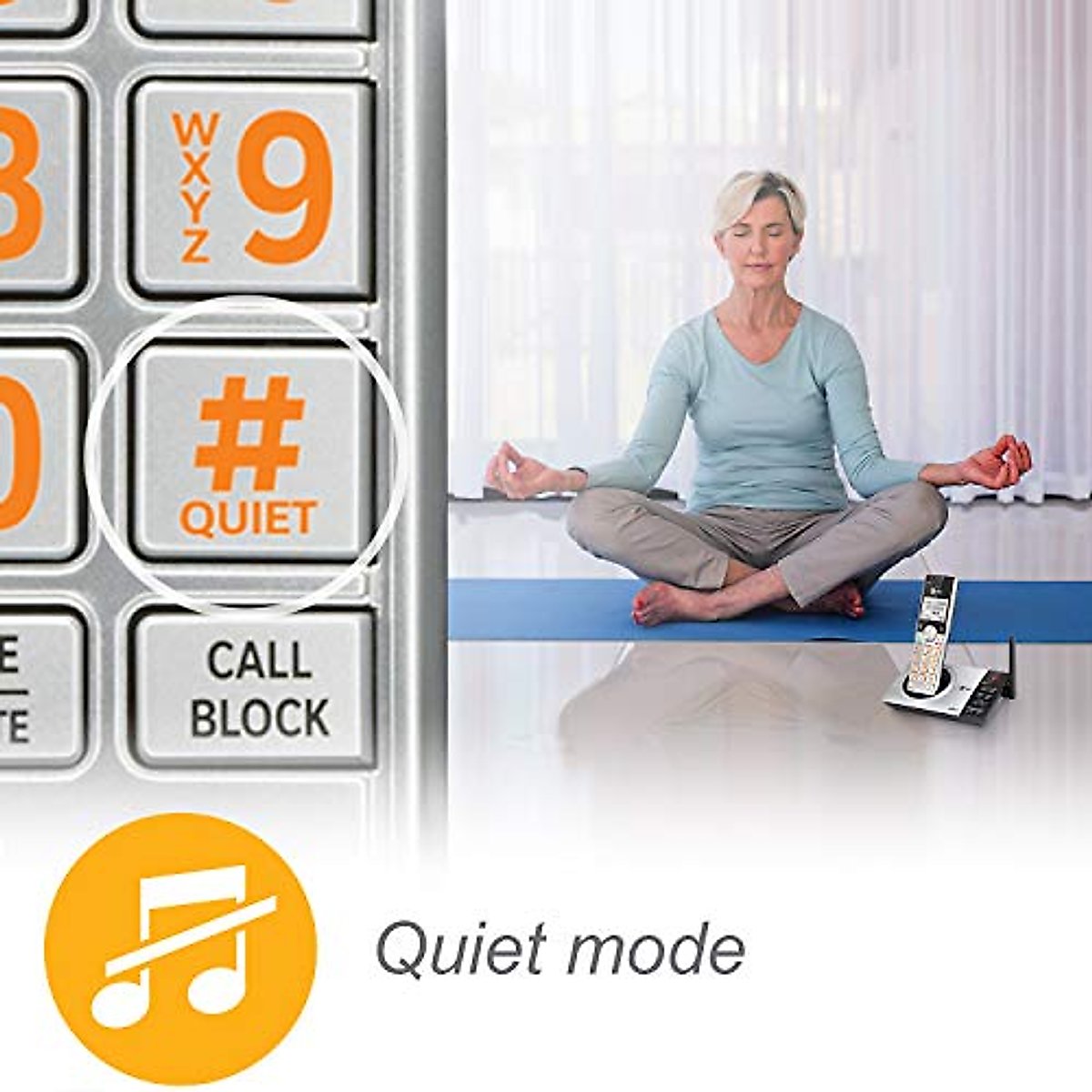 AT&T CL83507 DECT 6.0 5-Handset Cordless Phone for Home with Dual Keypad Base, Answering Machine, Call Blocking, Caller ID Announcer, Intercom and Long Range, Silver/Black