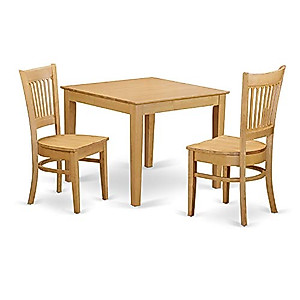 East West Furniture OXVA3-OAK-W Kitchen Set