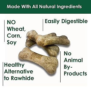 Bonies Natural Hip & Joint Formula Small-Sized Single Bone, Glucosamine & Omega Fatty Acids, Fresh Breath, Clean Teeth, Low Calories, Chicken Flavor, 15 Bones