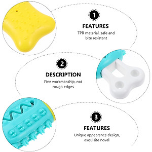 balacoo 1pc Chew Toys Dog Dental Toys Dog Leaking Food Toy Doggy Brushing Stick Squeaky Teeth Cleaning Toy Small Dog Toy Dog Food Feeder Pet Toys for Dogs Small Food Toys Pet Dog