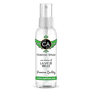 CA Perfume Impression of La Vie Est Belle For Women Travel Size Refillable Atomizer Sample Replica Fragrance Eau de Parfum/Cologne Sprayer (2 Fl Oz/ 60 ml)
