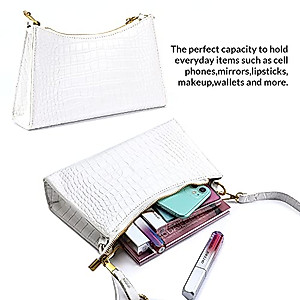 sembook Shoulder Bag For Women Crossbody Purse Clutch Crossbody Small (White)