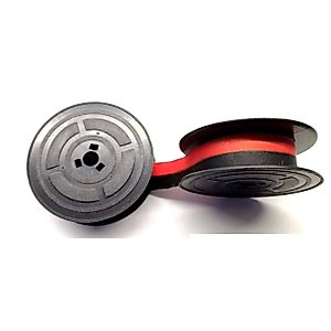 Original Olivetti Lettera 21, 22, 24, 25, 31, 32, 35, 35i, 35l, 36, 36c, 37, 82 and S14 Typewriter Ribbon, OEM, Black and Red