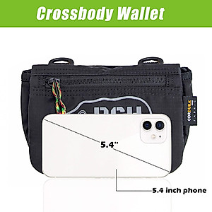 Rough Enough Small Black Crossbody Purse Cellphone Wallet Insert for Womens Teen Girls Travel