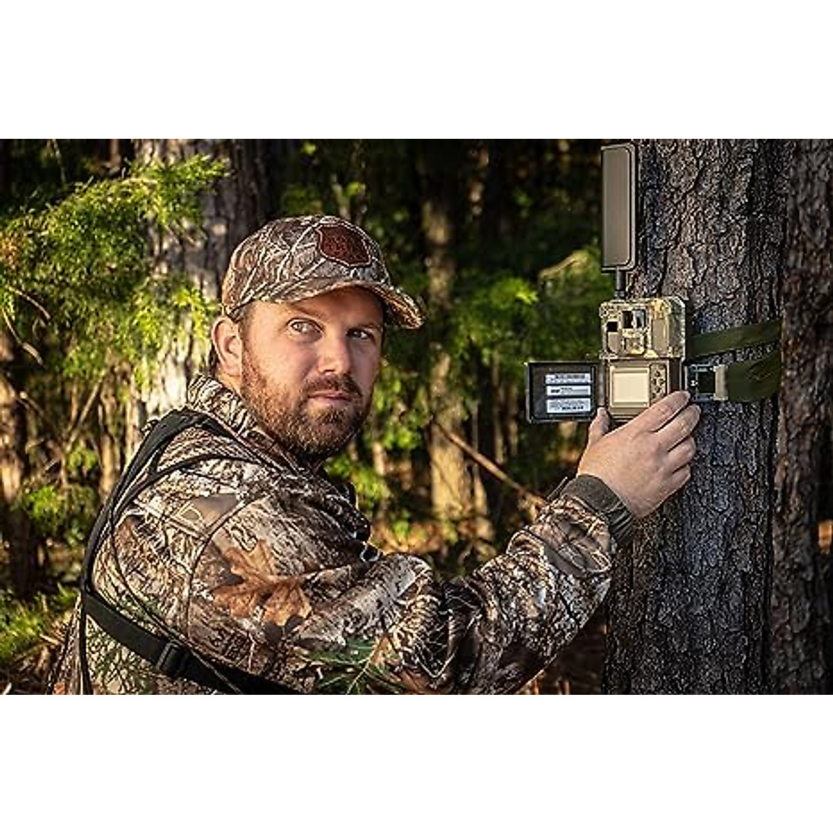 Spartan GoLive2 4G LTE Trail Camera, Live Stream,Anti-Theft GPS,On-Demand Image&Video Capture,Real-time Updates,Built-in Lithium Battery,Blackout,Areus Camo + 32GB SD Cards (2PK) (GoLive 2M 4G/LTE)