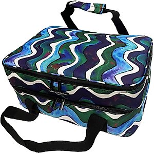 ODDS N TOTES Insulated Casserole Carrier, Double Casserole Carrier for Hot or Cold Food, Insulated Food Carrier for Casserole Dish