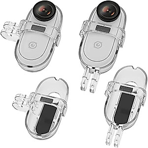 SYMIK Magnetic Action Mount Adapters Bundle (4 Pack) Accessory for Insta360 GO 2 Action Camera; Extreme Action Ready Design; Magnetic & Buckle Clip Dual Fasteners Enable High Intensity Action Mounting