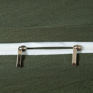 Dark Green Duvet Cover Queen, 100% Washed Cotton Linen Like Textured 3 Pieces Bedding Set, Queen Duvet Dark Green, Luxury Relaxed Feel Natural Wrinkled Breathable Soft Comfy (Dark Green, Queen)