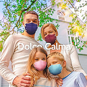 Dolce Calma KN95 Face Mask, 20 Pack Individually Wrapped, 5-Ply Breathable & Comfortable Multicolor Masks for Men and Women, Multicolored Masks with Adjustable Nose Clip & Flexible Earloop KN95 Mask