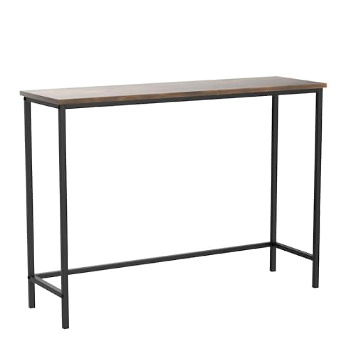 Lifewit 39.4 Inch Narrow Console Table with Metal Frame for Living Room, Industrial Long Entryway Table for Hallway, Entrance, Office, Corridor, Coffee Behind Sofa, Rustic Brown