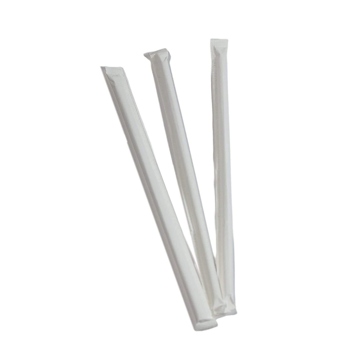 Concession Essentials Wrapped Giant Milkshake Straws. Pack of 300 Straws with a Bonus Gift. 5/16 Inch Thick Premium Straws 300 Pack. Paper-Wrapped, Clear, Thick, & Giant Sized 8mm Thick