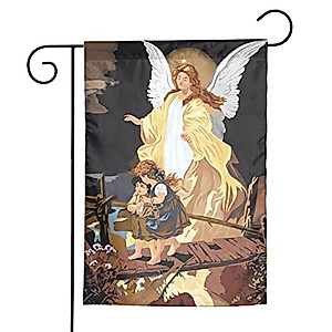 Guardian Angel Garden Flag 12x18 In Fade Proof Double Sided Outdoor/Inside Breeze Flag Garden House Home Decor Holiday Yard Sign