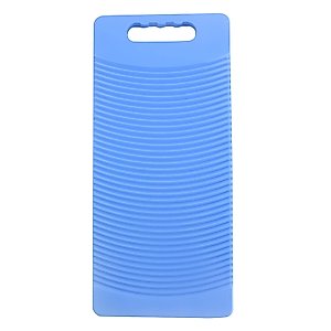 MZD Plastic Rectangle Washboard Washing Clothes Board 50cm Long (Blue)