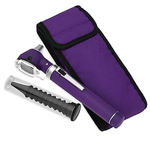 Surgicalonline Otoscope - Ear Scope with Light, Ear Infection Detector, Pocket Size, in 10+ Colors! (Purple)