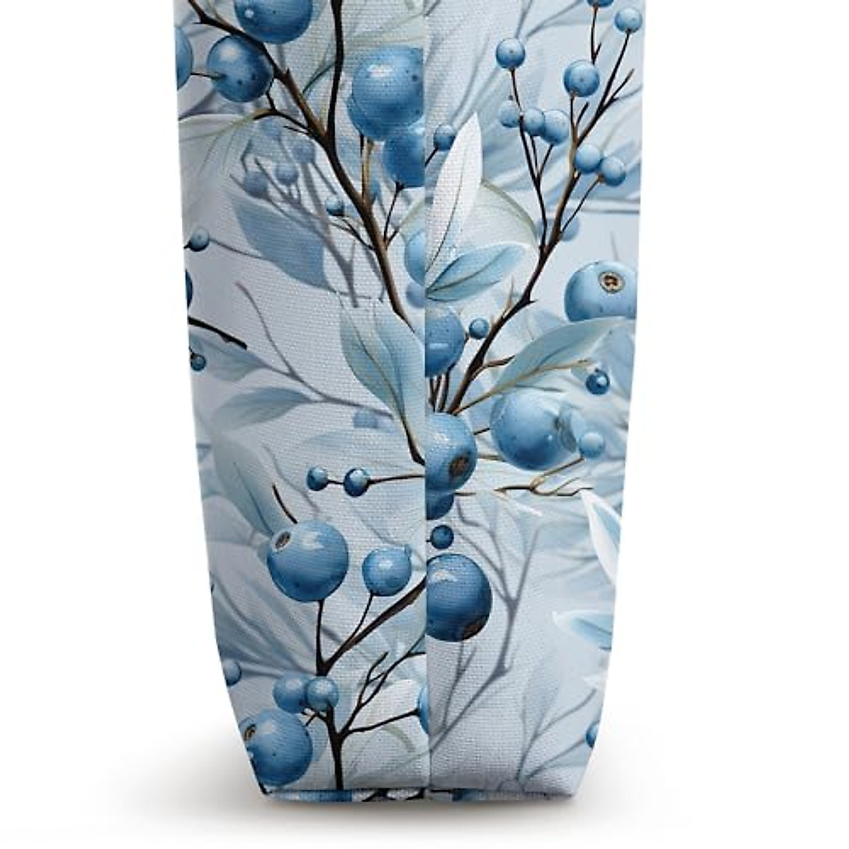 White And Blue Christmas Must Haves For Her Cute Holly Berry Tote Bag