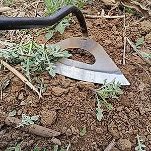 2PCS All-Steel Hardened Hollow Hoe,Durable Garden Weed Puller,Sharp Weed Removal Tool Gardening Edger Weeder Hand Shovel Edge Tool for Garden Weeding Rake Planting Hand Tools Loosening Soil