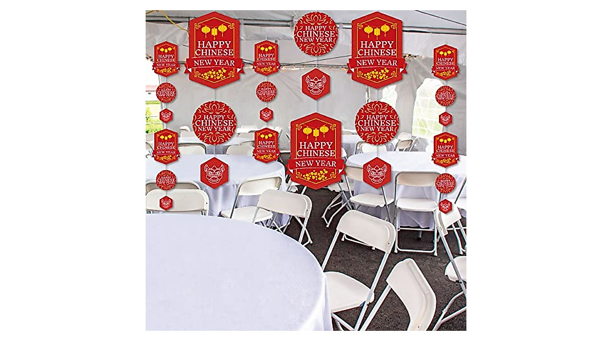Chinese New Year DIY Dangler Kit - 30 Pieces for Festive Decor