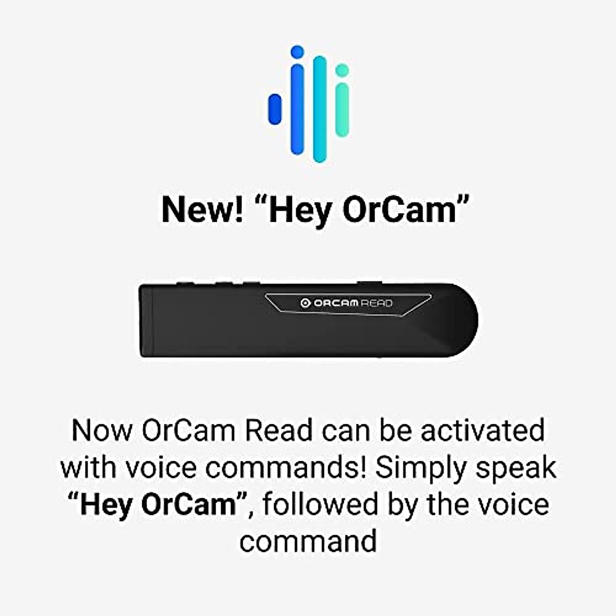 OrCam Read Smart - AI Assistive Reader - Including Smart Reading Feature- for Anyone Who is Exposed to Large Amounts, Bundled with OrCam Bluetooth Earbuds, Orcam Battery Pack and HogoR Cleaning Cloth