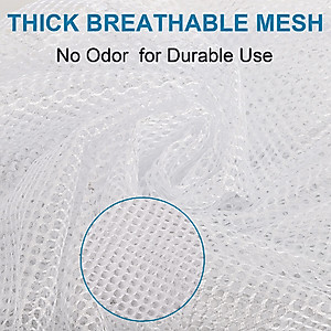 Nicunom 8 Pcs Mesh Laundry Bags, 24" x 31" Large Laundry Bag With Drawstring Closure, Machine Washable Bags for Travel Storage, College, Dorm, Laundromat, Apartments