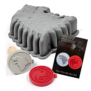 Game of Thrones Baking Set with Cookie Stamps and Cake Pan