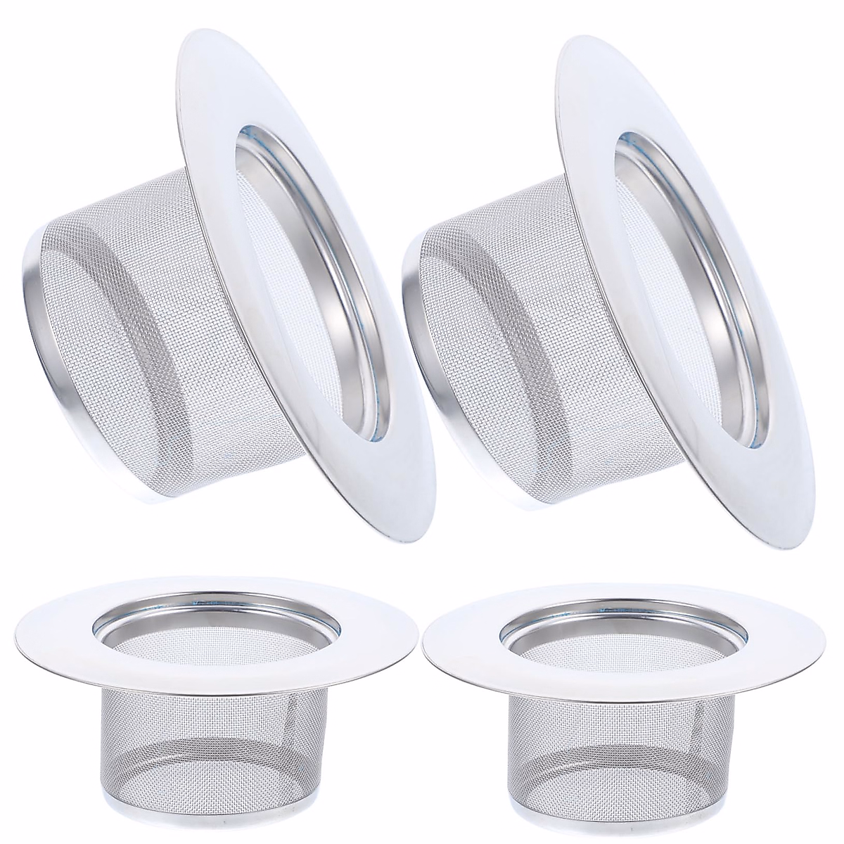 Veemoon 4pcs Sink Strainer Bathtub Drain Stainer Strainer Sink Filter Drain Kitchen Sink Drain Tub Strainer Mesh Filter Mesh Strainer Drain Catcher Kitchen Drain
