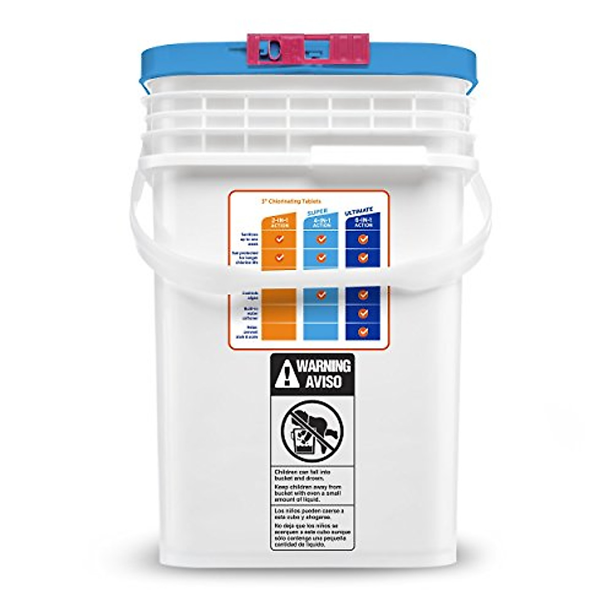 HTH 42014 Super 3-inch Chlorinating Tablets Swimming Pool Chlorine, 35 lbs